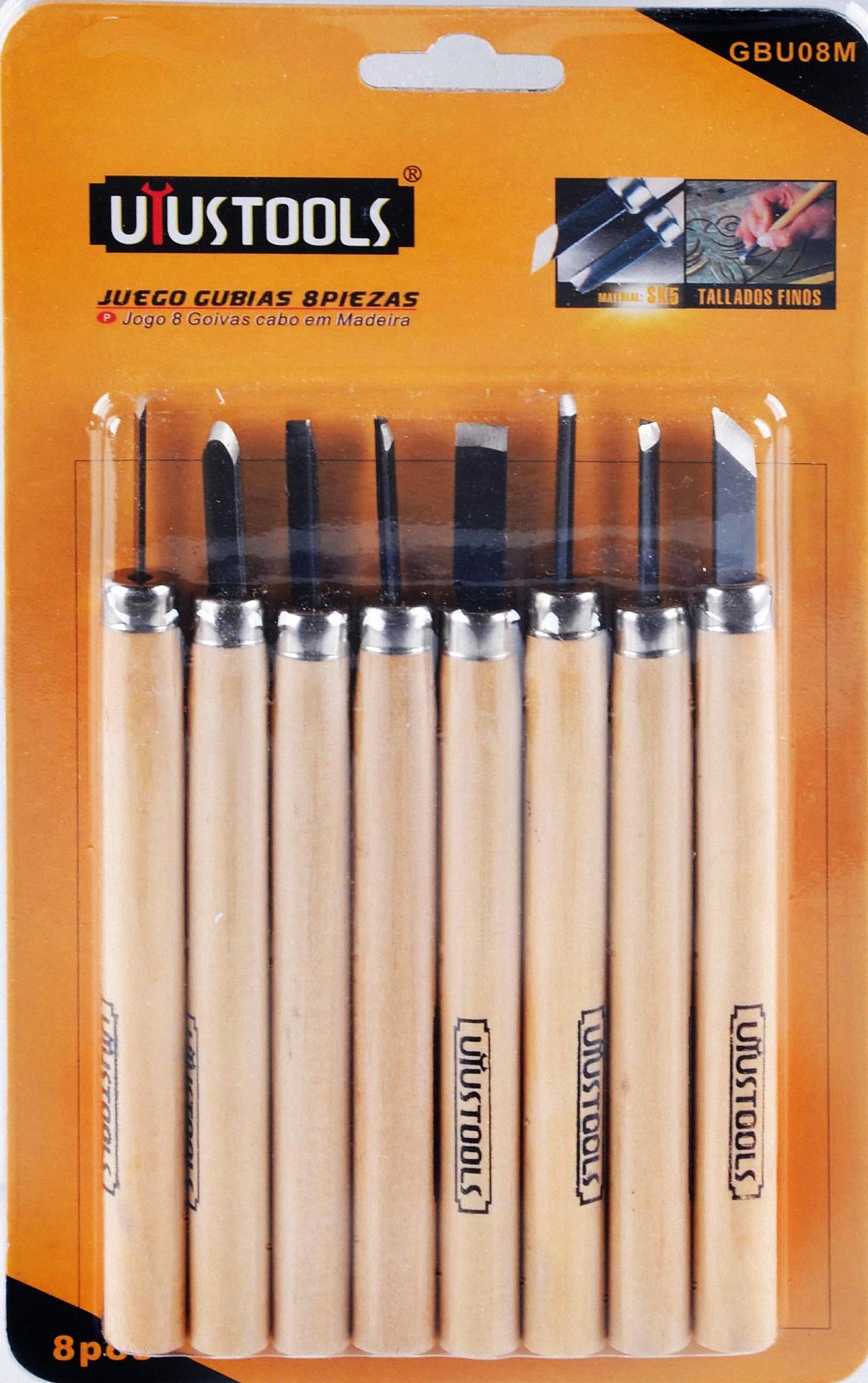 JUEGO GUBIAS 8 PIEZAS UYUSTOOLS – Pernopolis