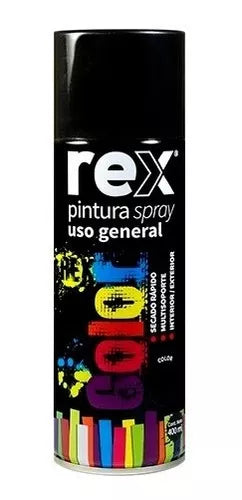 SPRAY NEGRO BRILLANTE 400ML REX – Pernopolis